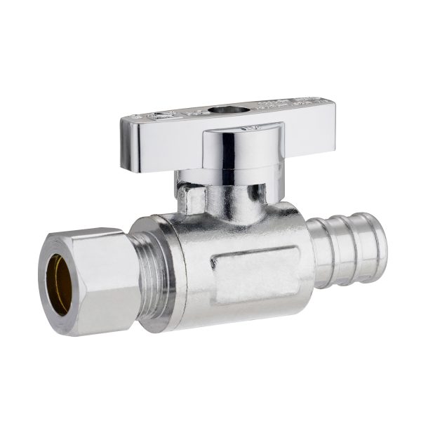 PEX X OD Comp Straight Stop Valve DN Group