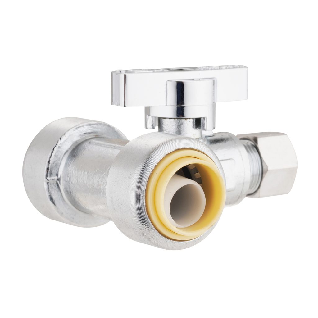 Push-Fit x Push-Fit x OD Comp Tee Stop Valve – DN Group